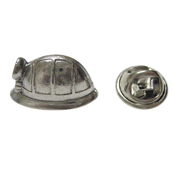 Kiola Designs | Accessories | Silver Toned Textured Mining Helmet Lapel ...
